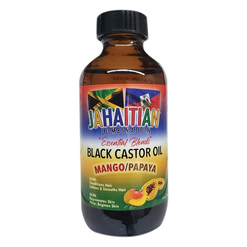 Jahaitian Combination Jamaican Haitian Black Castor Oil (Mango Papaya ...