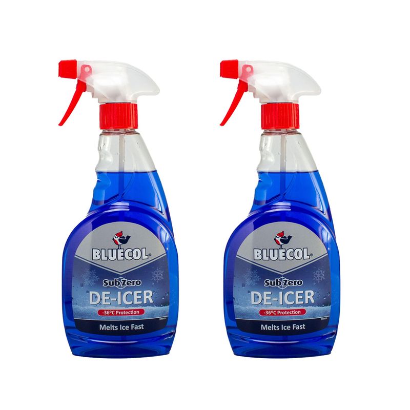Bluecol BLD500 Sub Zero De-Icer Trigger Fast Ice Melt 500ml x 2 ...