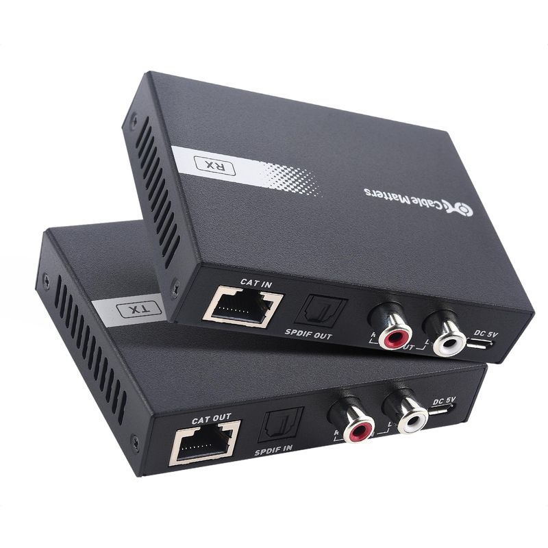 Cable Matters 990ft Extra Long Range Audio Over Ethernet Adapter Kit ...