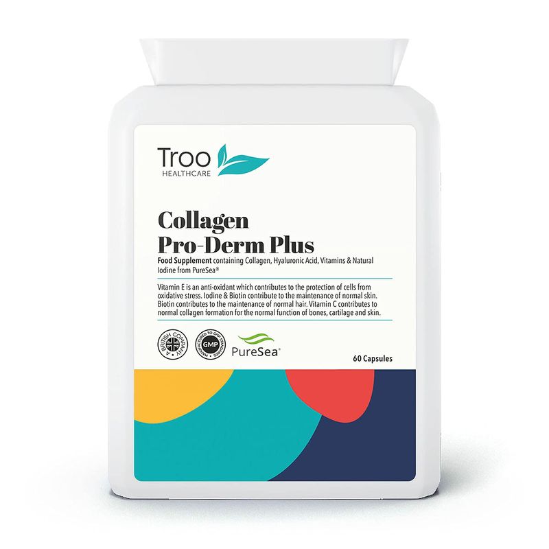 Troo Health Care Collagen Pro-Derm Plus 60 Capsules - Potent Hydrolysed ...