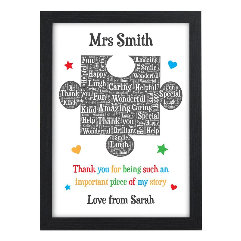 Beecreative Personalised Teacher Gifts - Teaching Assistant, Nursery ...