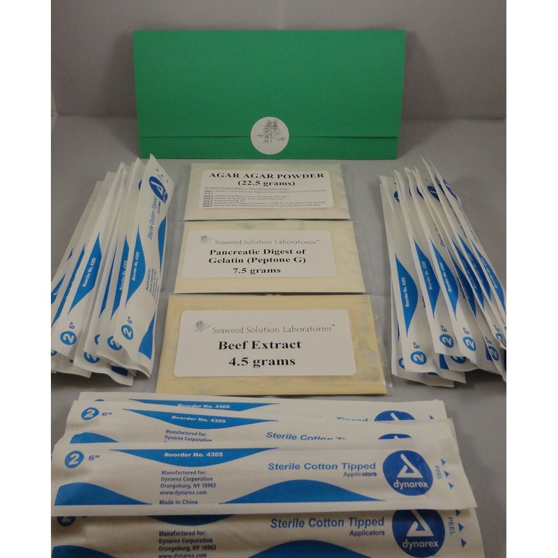 Nutrient Agar Kit, Includes 50 Sterile Petri Dishes with Lids & 50 ...