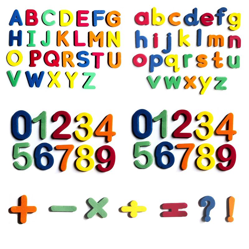81 Pcs Fridge Magnets for Kids Magnetic Letters and Numbers for ...
