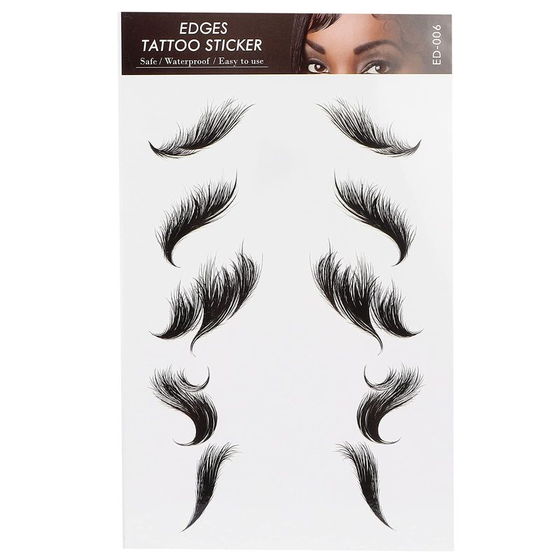 Hair Edges Tattoo Stickers Fashion Temporary Tattoos Edges for Hair DIY ...