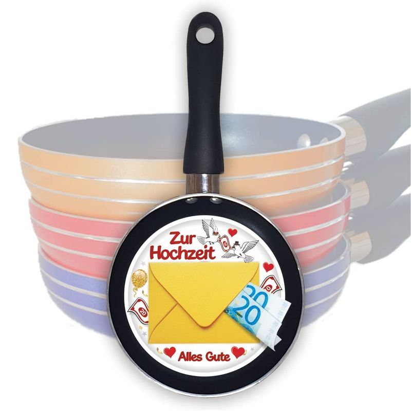AV Andrea Verlag Money Gift Money Pan - Wedding - Mini Frying Pan Small ...