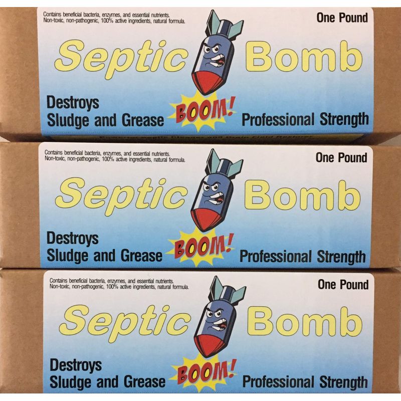 3 Pack of Septic Bomb! Septic Tank & Leachfield Restorer, The Most ...