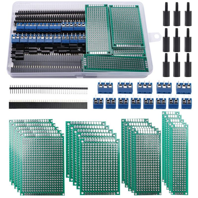 VooGenzek 75 Stück-Leiterplatten-Kits + 20 Stück Doppelseitige ...