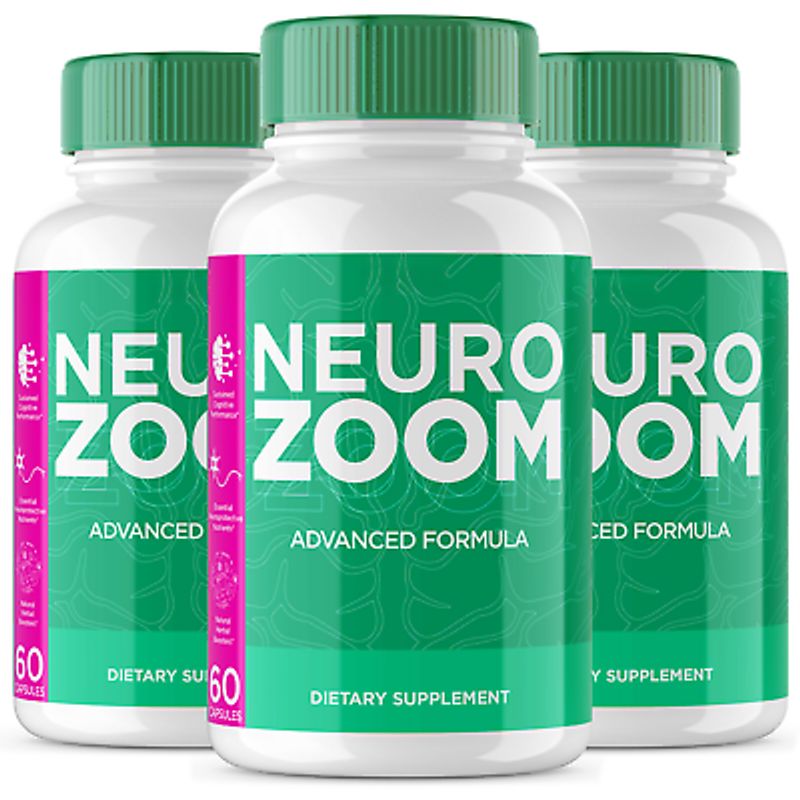 Neurozoom Advanced Brain Support Supplement - Official Formula (3 Pack ...