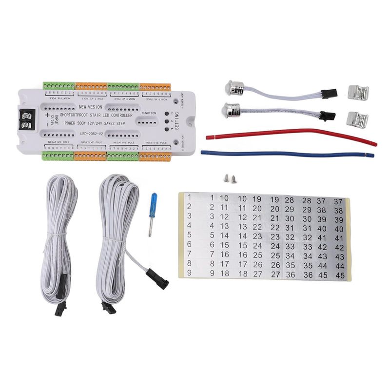 Motion Sensor LED Stair Light Controller, 32 Channel Stairway Lighting ...