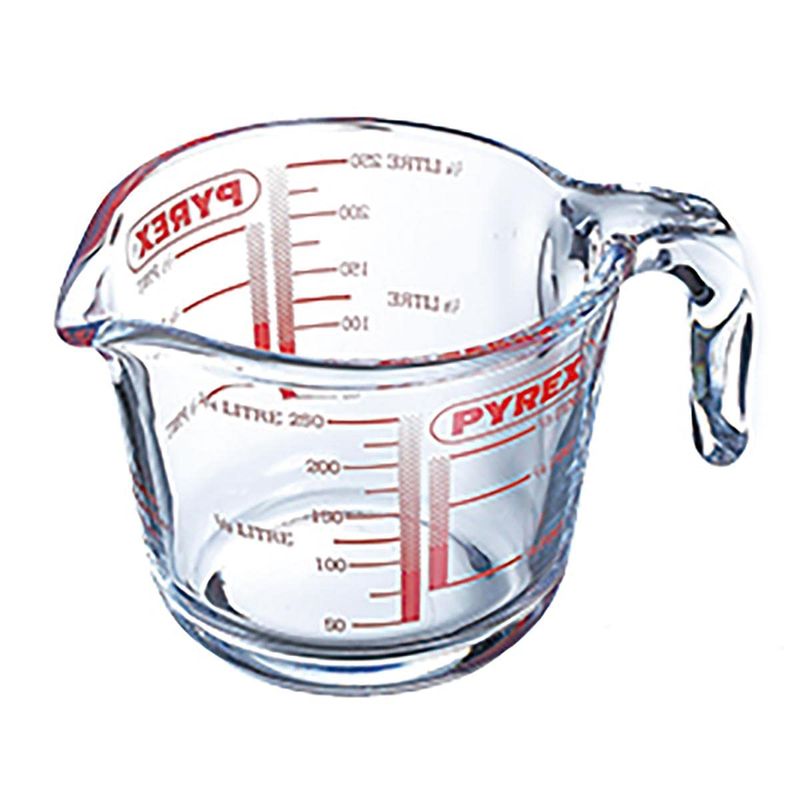 Pyrex GLSMJ1/2PT Glass Measuring Jug, 250 ml - Clear - Online ...