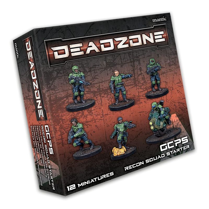 Mantic Games Deadzone GCPS Recon Squad Starter, Unpainted, MGDZG103 ...