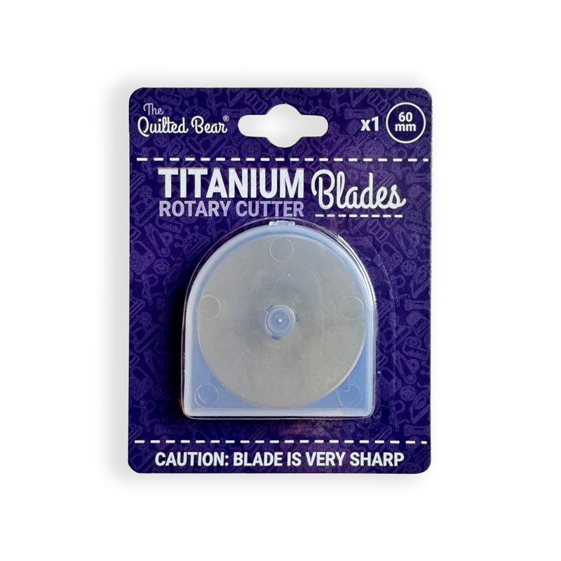 The Quilted Bear Titanium Rotary Blades 60mm - Precise Cutting & Long ...