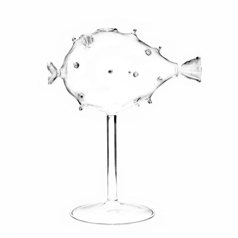 bar@drinkstuff Stemmed Puffer Fish Cocktail Glass 10.2oz / 290ml, Pack ...