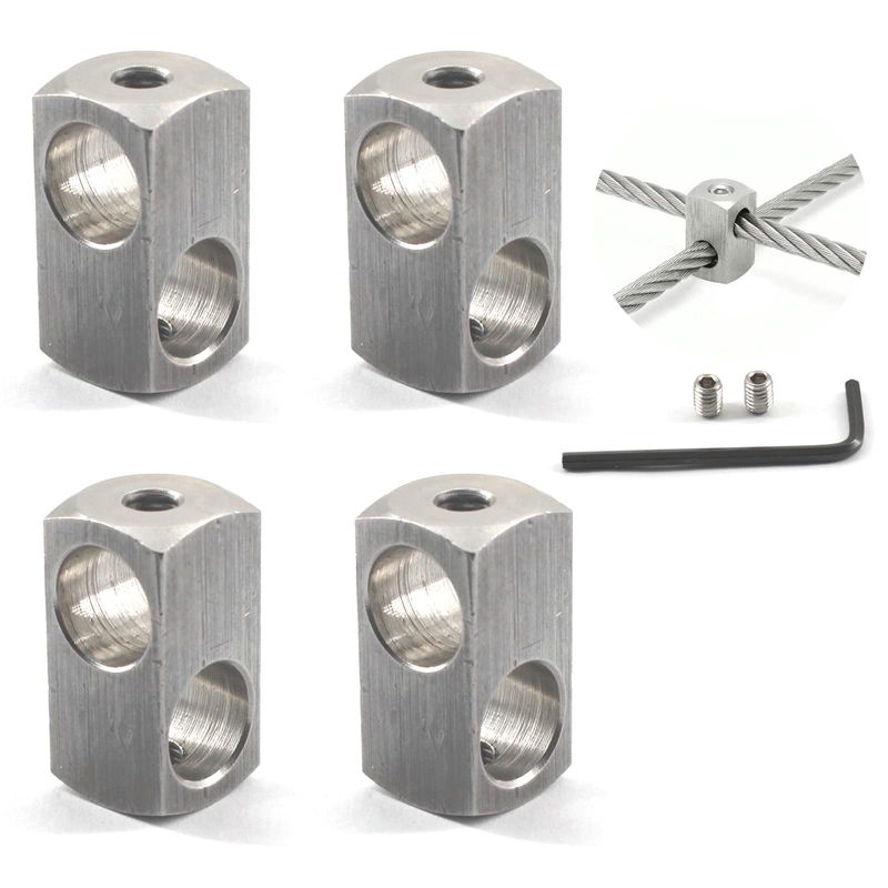 M10 mm Cross Cable Clamps Wire Rope Cross Clamp 304 Stainless Steel ...