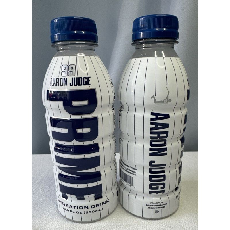 2 Pack! Aaron Judge PRIME Hydration RARE Yankees Limited Edition Cherry ...