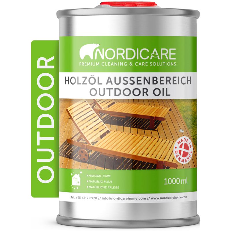 Nordicare wood oil (1 L) outdoor for larch, oak, teak or acacia wood ...