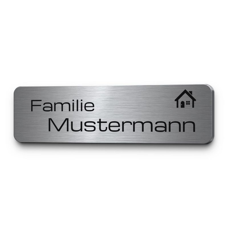 Stainless Steel Letterbox Sign, Name Plate Front Door, Personalised ...