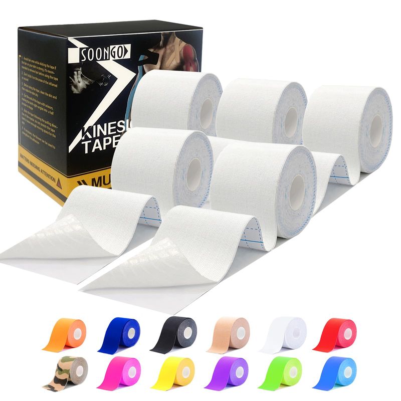 Kinesiology Tape Rock Tape Physio Tape 1/2/5 Rolls Relieve Muscle ...