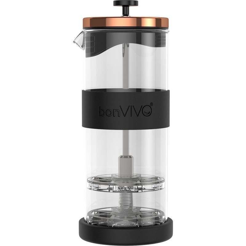 bonVIVO FOMO Glass Milk Frother (Handheld), Stainless Steel Milk ...
