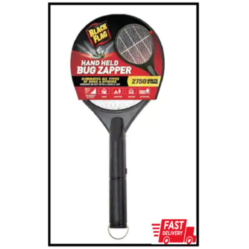 NEW Bug Zapper Battery Electric Hand Held Racket Fly Swatter Ant ...