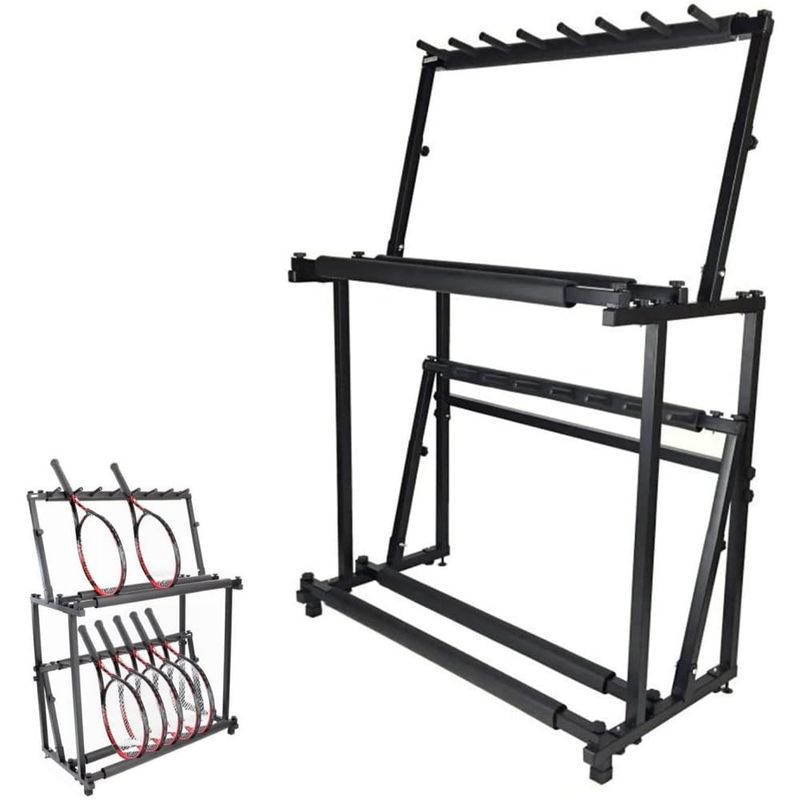 Ball Organizer Stand, Double Layer Display Stand, Height Adjustable ...