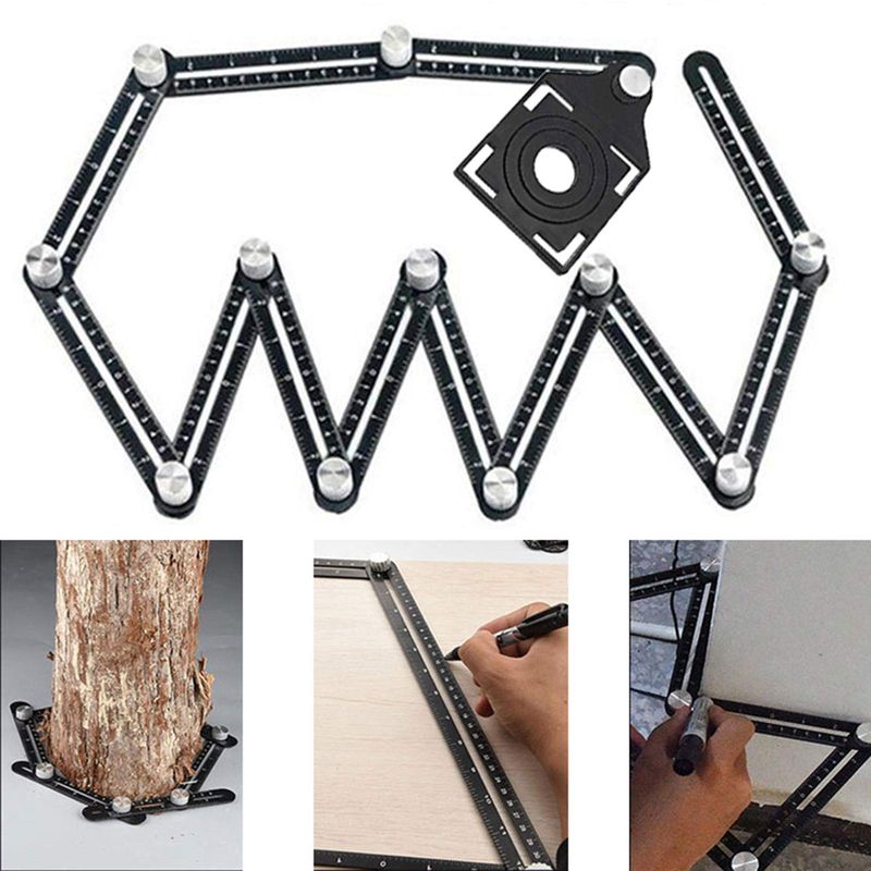 Multi-Angle Measuring Ruler,Multi Angle Tool,12-Sided Angle Measurement ...