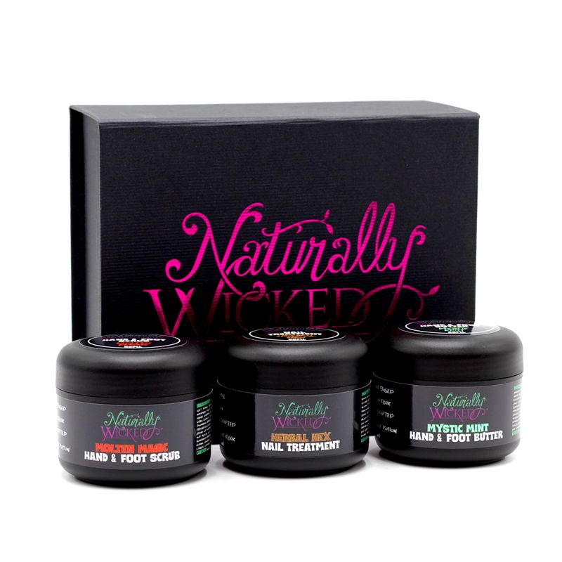 Naturally Wicked® Hand & Foot Kit - Hand & Foot Scrub | Nail Treatment ...