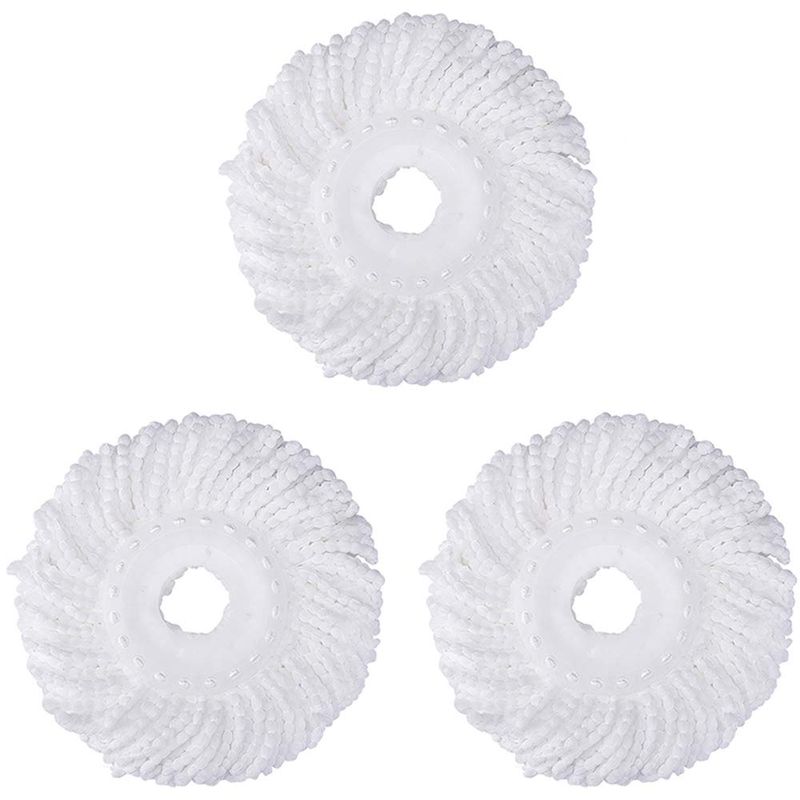 3 Pack Mop Head Replacement Spin Mop Replacement Head Microfiber Spin ...