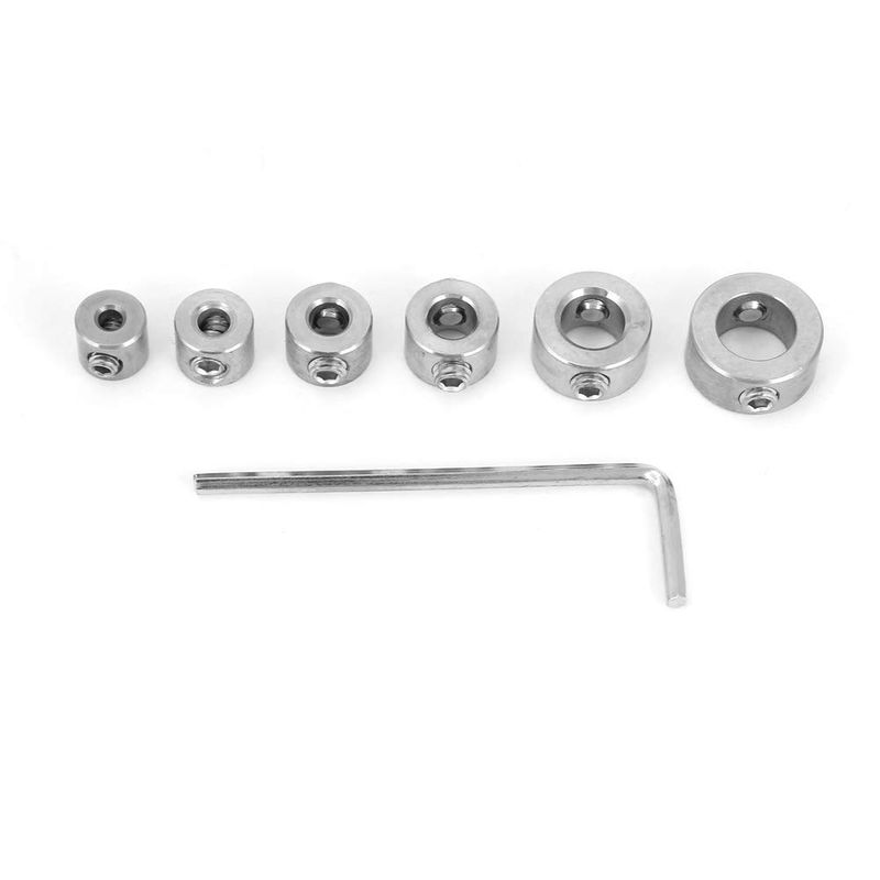 ViaGasaFamido Drill Depth Stop Collar 6pcs 3-10mm Stainless Steel Drill ...