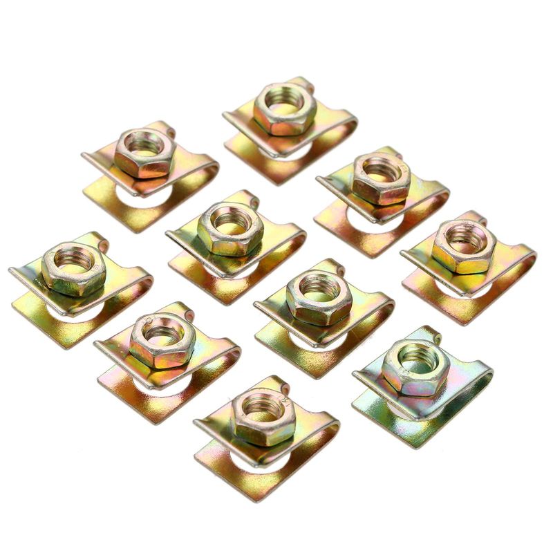 U Type M6 Clip Nut 0.2 inch (6 mm) U Type Clip Nut 20 Pieces Shedding ...