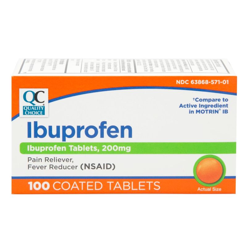 Quality Choice Ibuprofen Tablets, 200 mg, Pain Reliever and Fever ...