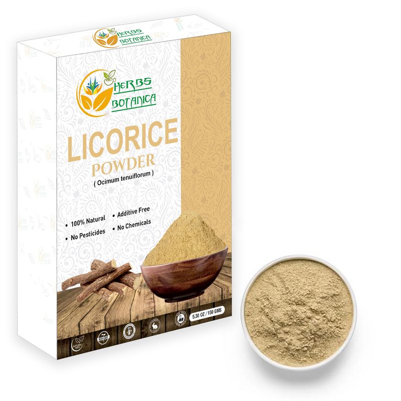 Herbs Botanica Licorice Root Powder Natural – Mulethi (Yastimadu ...