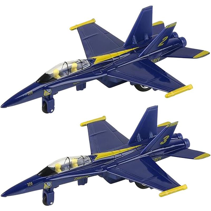 ArtCreativity Jumbo Diecast F-18 Blue Angel Jets with Pullback ...