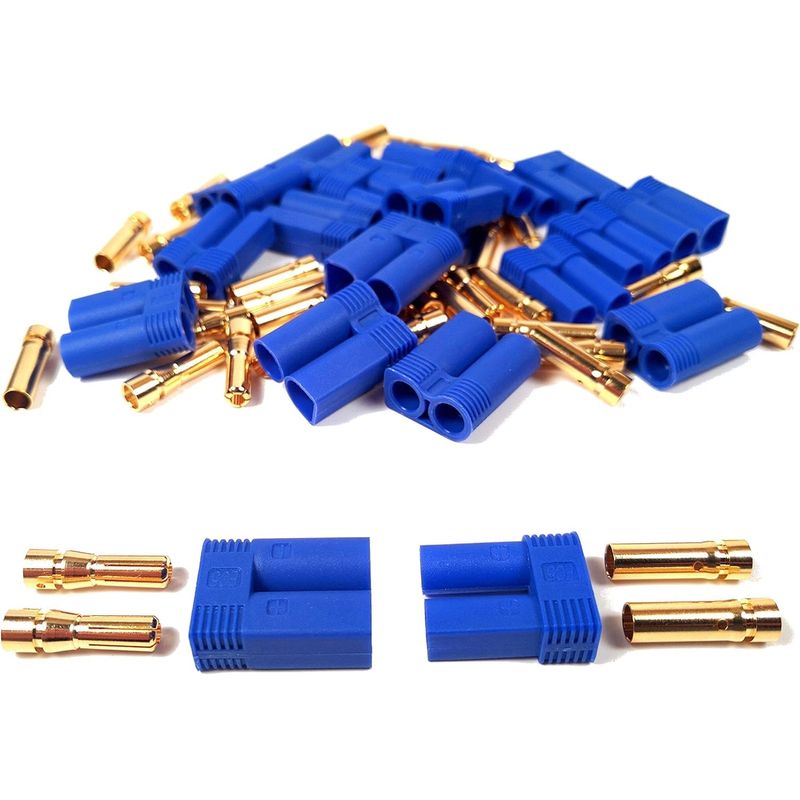 Maihuijia 10 Pairs EC2 EC5 EC8 Banana Bullet Male Female Connector Plug ...