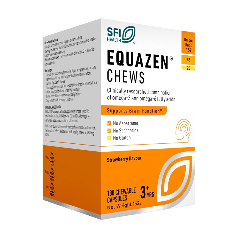 EQUAZEN Childrens Chews, Omega 3 & Omega 6 Supplement, Clinically ...