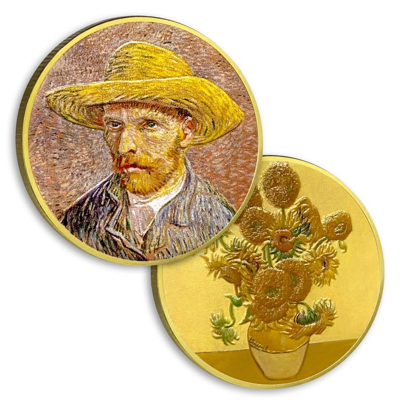 Vincent Van Gogh's Sunflower Artwork Chip Van Gogh Self-Portrait Art ...