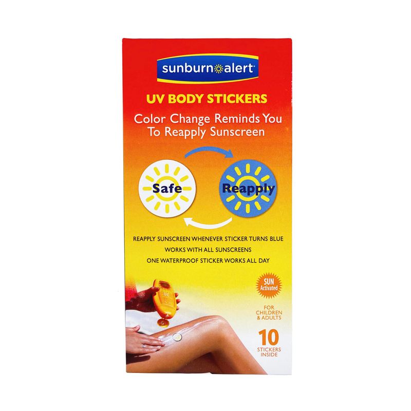 Sunburn Alert UV Detection Body Stickers - Know When to reapply ...
