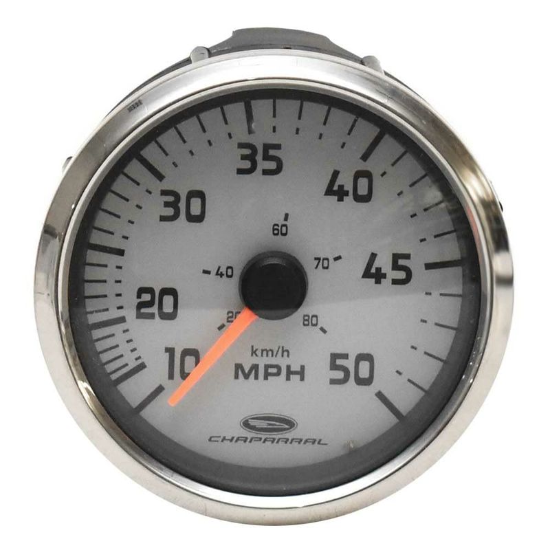 Faria Boat Speedometer Gauge SEK704A | Chaparral 50 MPH Gray Silver ...