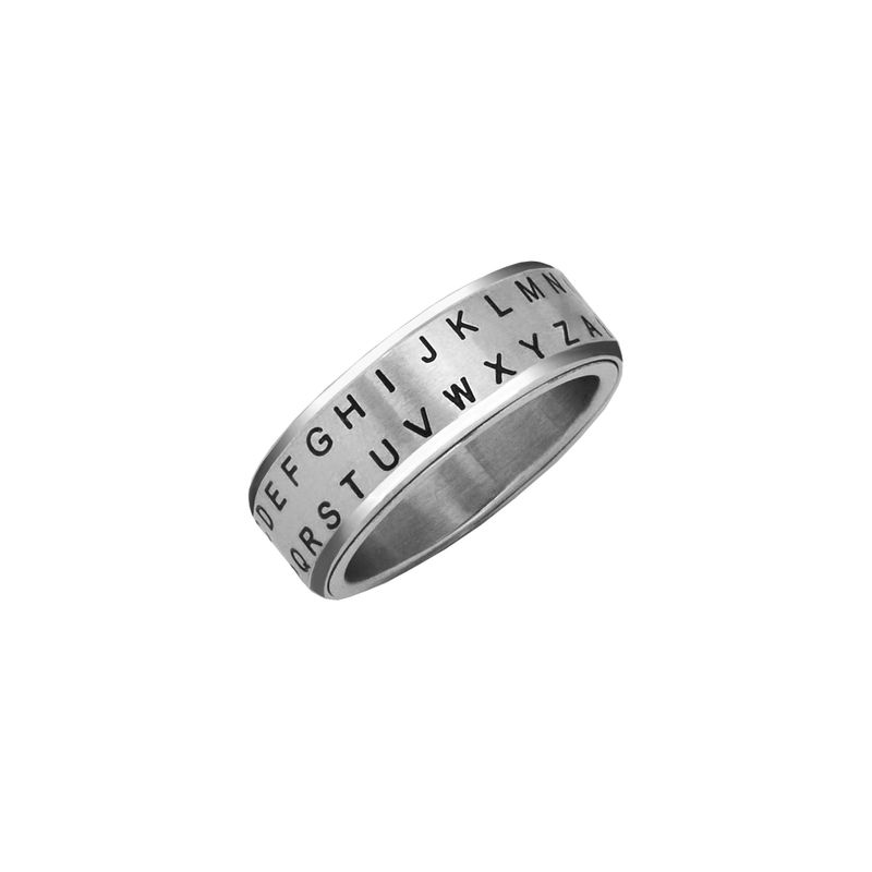 Retroworks Secret Decoder Ring: Alphabet Shift Silver Size 06 - EveryMarket