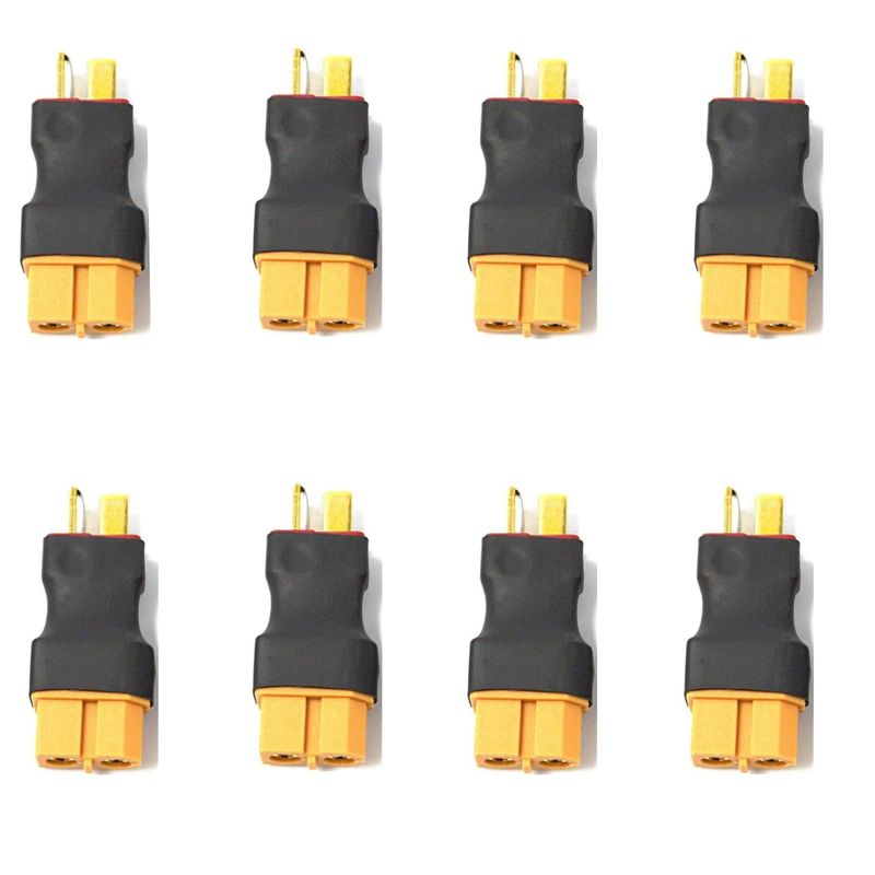 AFDHGS 8Pcs XT60 Female to Male Deans T Plug Connector Adapter for RC ...