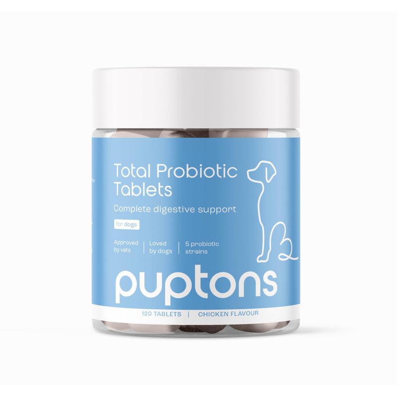 Total Probiotic Tablets for Dogs | Complete Digestive Support | Yeast ...