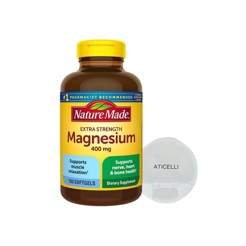 Nature Made Magnesium 400 mg Oxide Extra Strength 150 softgels, 150 ...