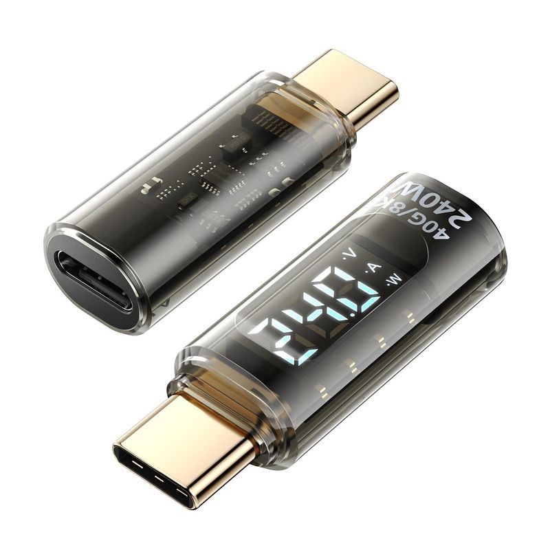 SOOPII 240W USB C Power Meter,Gold Plated Bi-Directional Adapter with ...