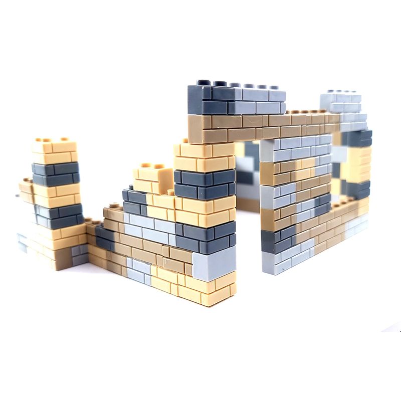 General Jim's Military or WW2 Themed Building Blocks Battle Wall Toy ...