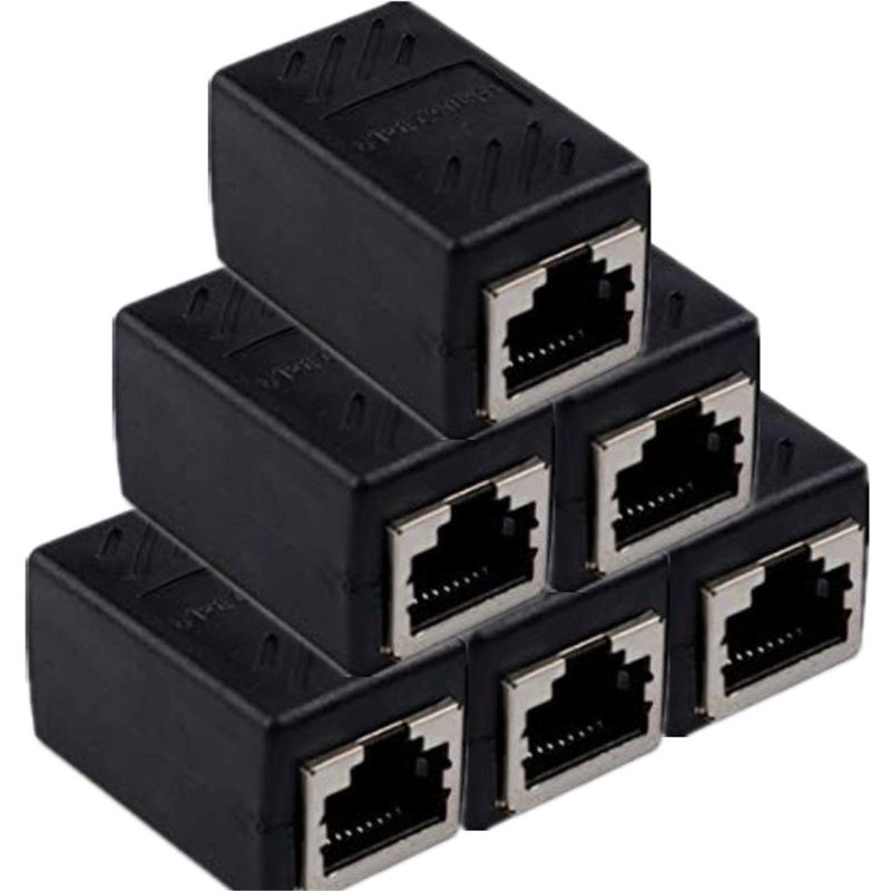 LAN Cable Extension Connector RJ45 Transit Connector Gigabit Compatible ...