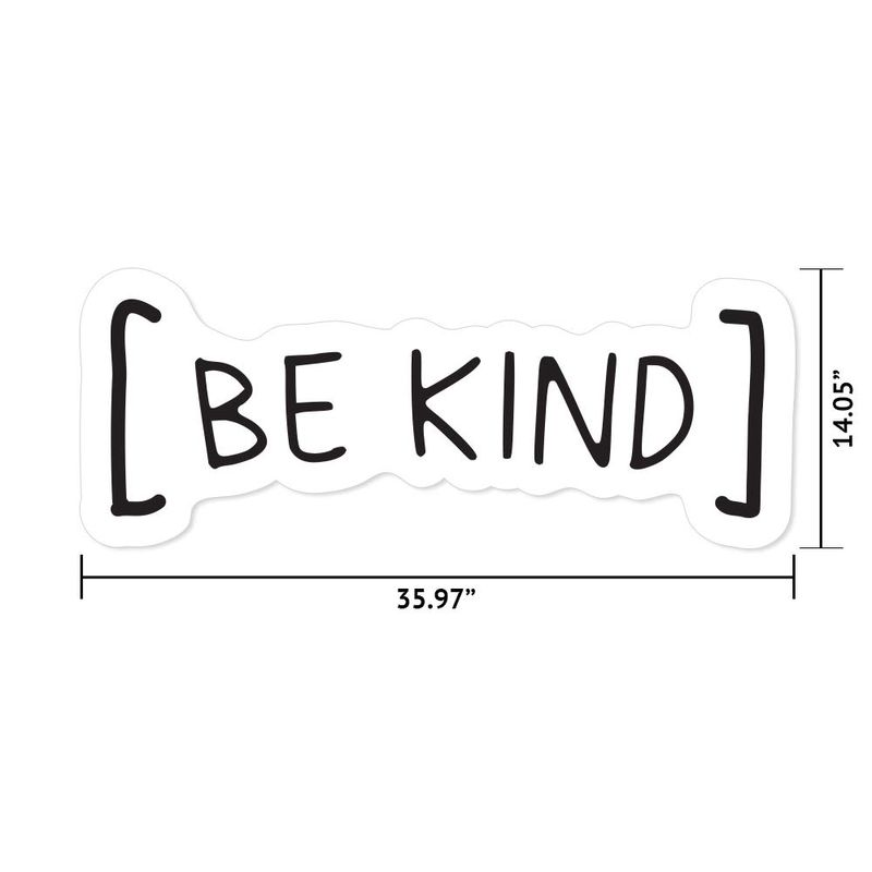 MIGHTY SKINS MightySkins Be Kind 36" Peel and Stick Wall Art Removable ...