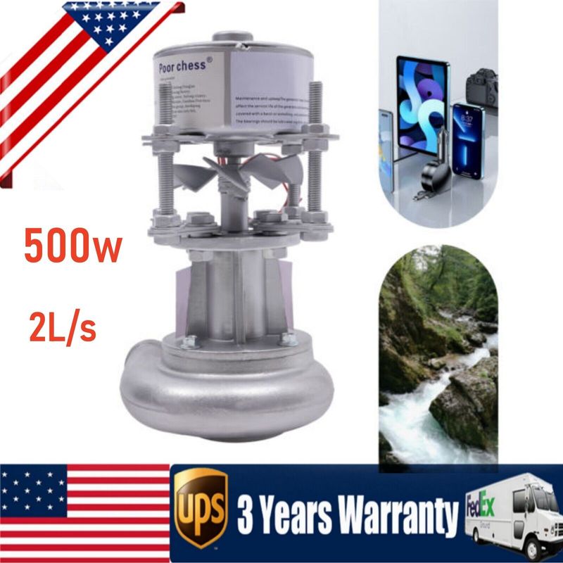 500W Hydroelectric Generator Modern Micro Hydro Power Station Water ...