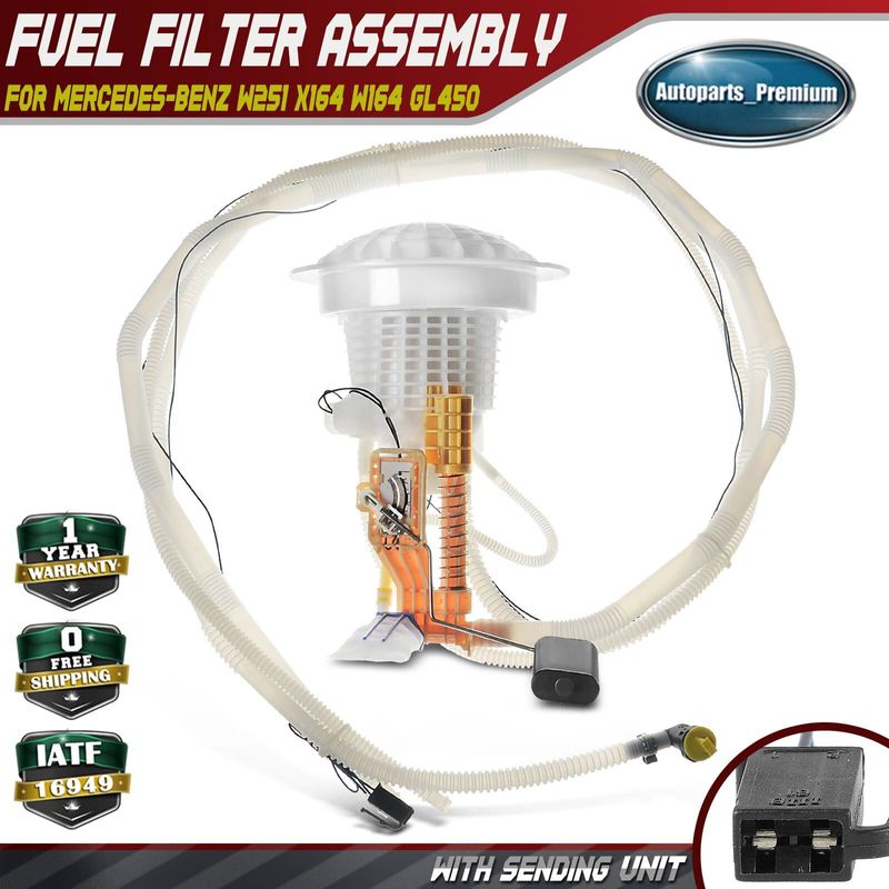 Fuel Filter W/ Sending Unit for Mercedes-Benz W251 X164 W164 GL450 ...