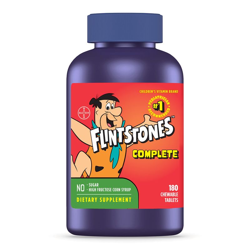 Flintstones Chewable Kids Vitamins, Complete Multivitamin for Kids and ...