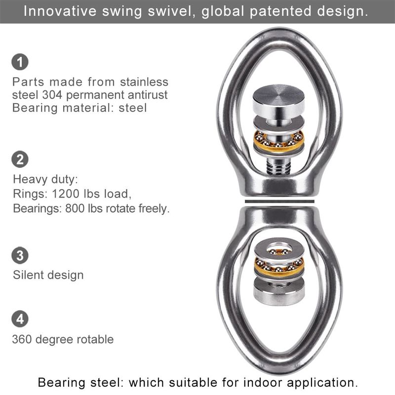 BeneLabel Silent Bearing Swing Swivel Rotational Safety Device, Swing ...